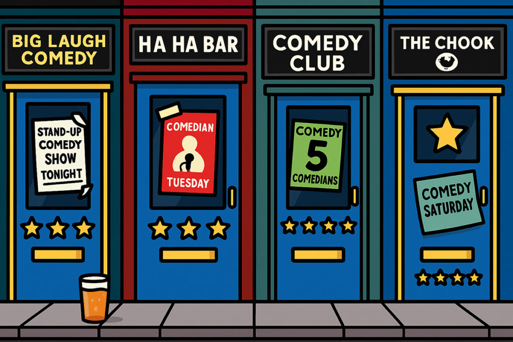 List of open mic comedy rooms in Melbourne rated